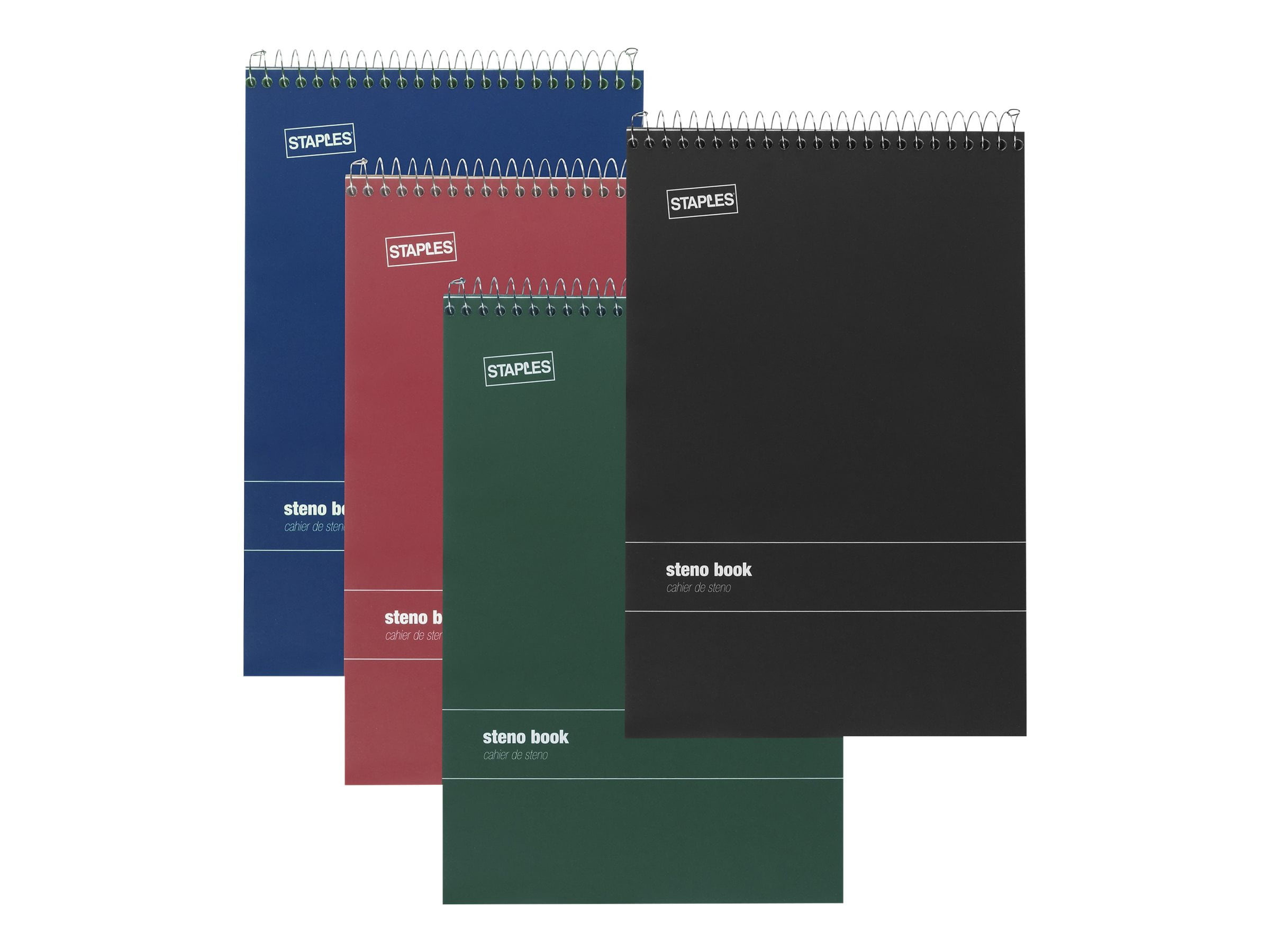 Staples Steno Pad Spiral bound 6 In X 9 In 80 Sheets 160 staples-steno-pad-spiral-bound-6-in-x-9-in-80-sheets-160
