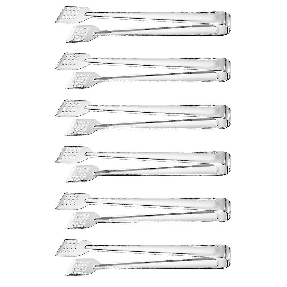 6 Pcs Korean BBQ Tongs, Vegetable Tong Grill Tongs, Stainless Steel ...