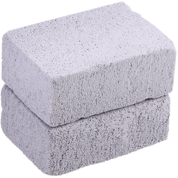 Set of 2 grill cleaning stones, ecological pumice stone, reusable and ...