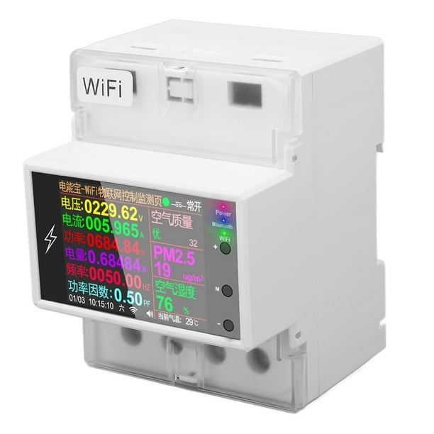 Smart Wi Fi Energy Meter,Multifunctional Power Meter DIN Smart Power ...