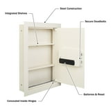 Paragon Safes In-Wall Safe with Digital Keypad and 2 Override Keys ...