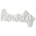 Urban Shop 9.5" x 21" Howdy White LED Wall Sign - Walmart.com