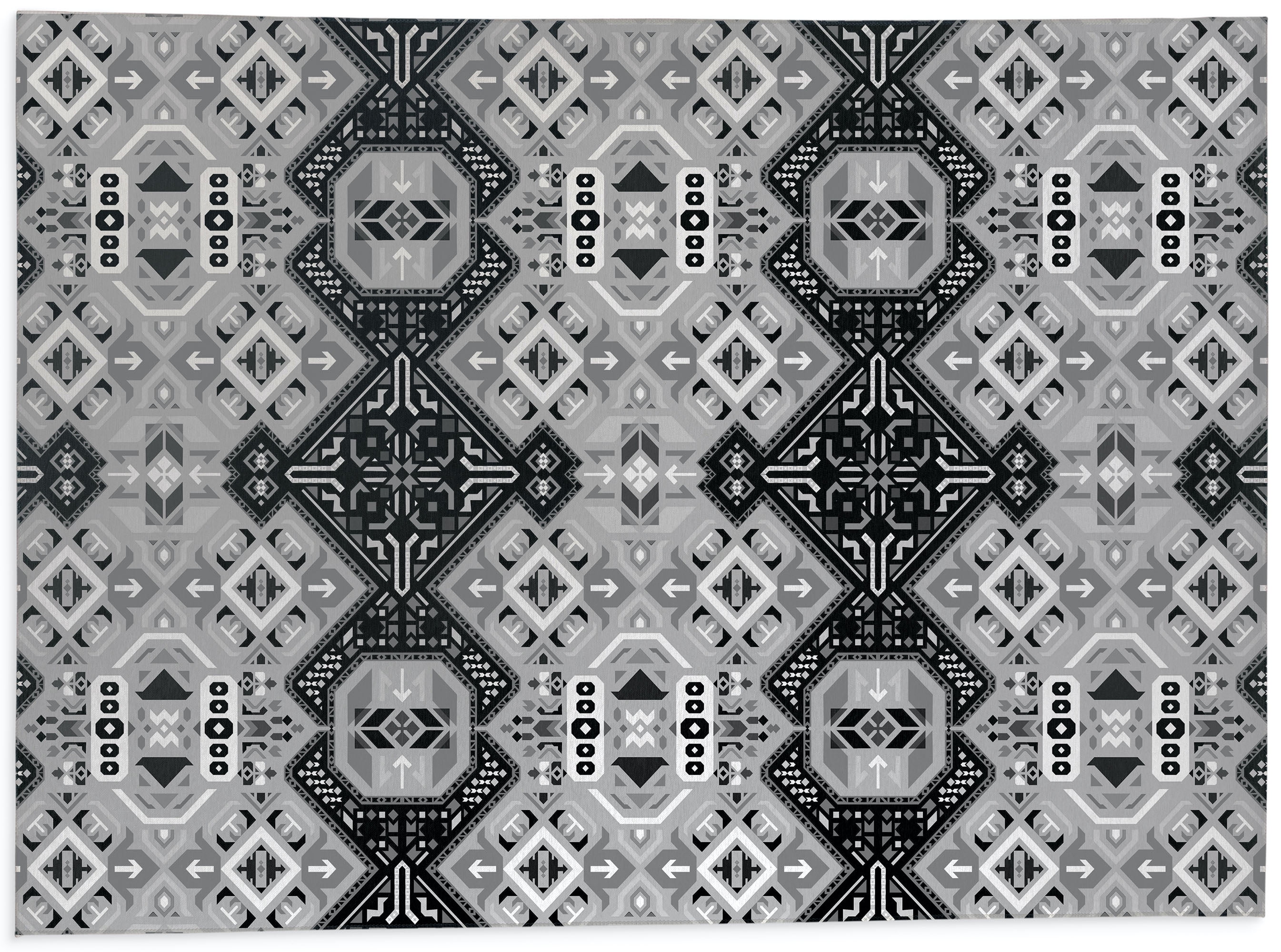 Abadeh Black and White Office Mat by Kavka Designs - Walmart.com