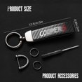 1PCS Car Keychain Compatible with Cooper excellent Carbon fiber texture ...