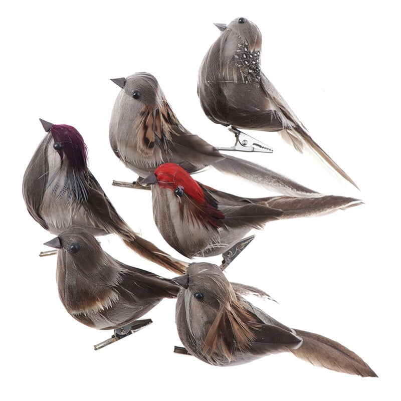 Fuwaxung 1PCS/2PCS Artificial Birds Fake Foam Animal Simulation Feather ...