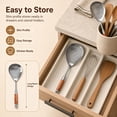 Heavy Duty Stainless Steel Skimmer with Wooden Handle, Slotted Spider ...