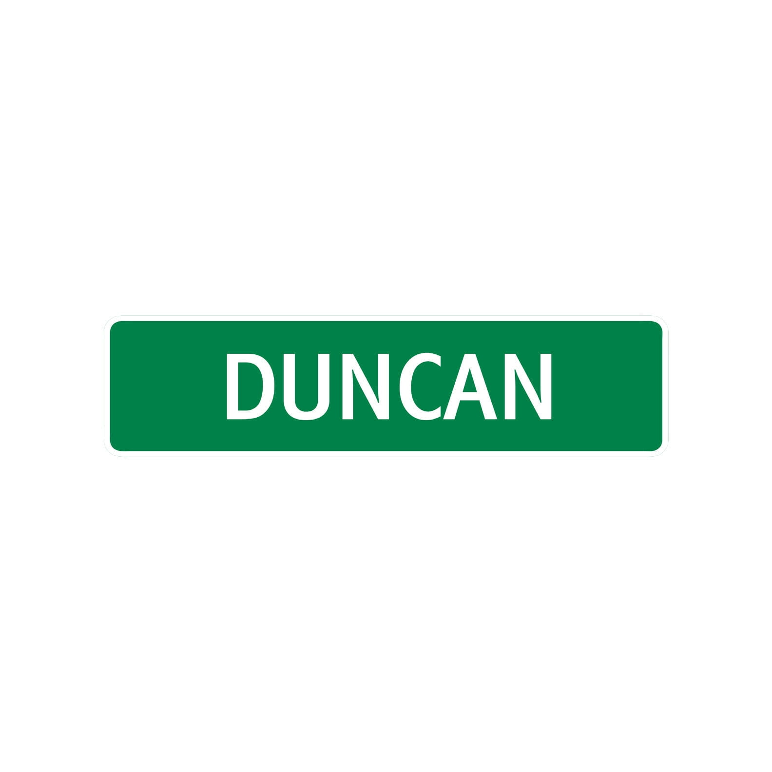 Duncan Boys Children Name Letter Indoor Outdoor Unique Printed Label ...