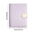 A5 Notebook with Contrasting Color Cover and Magnetic Buckle, Elegant ...