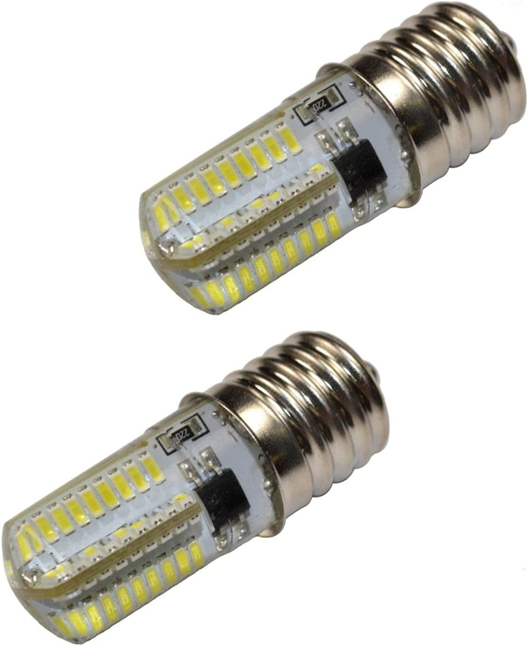 HQRP 2-Pack 110V E17 Base Silicone Crystal Dimmable LED Bulbs Cool ...