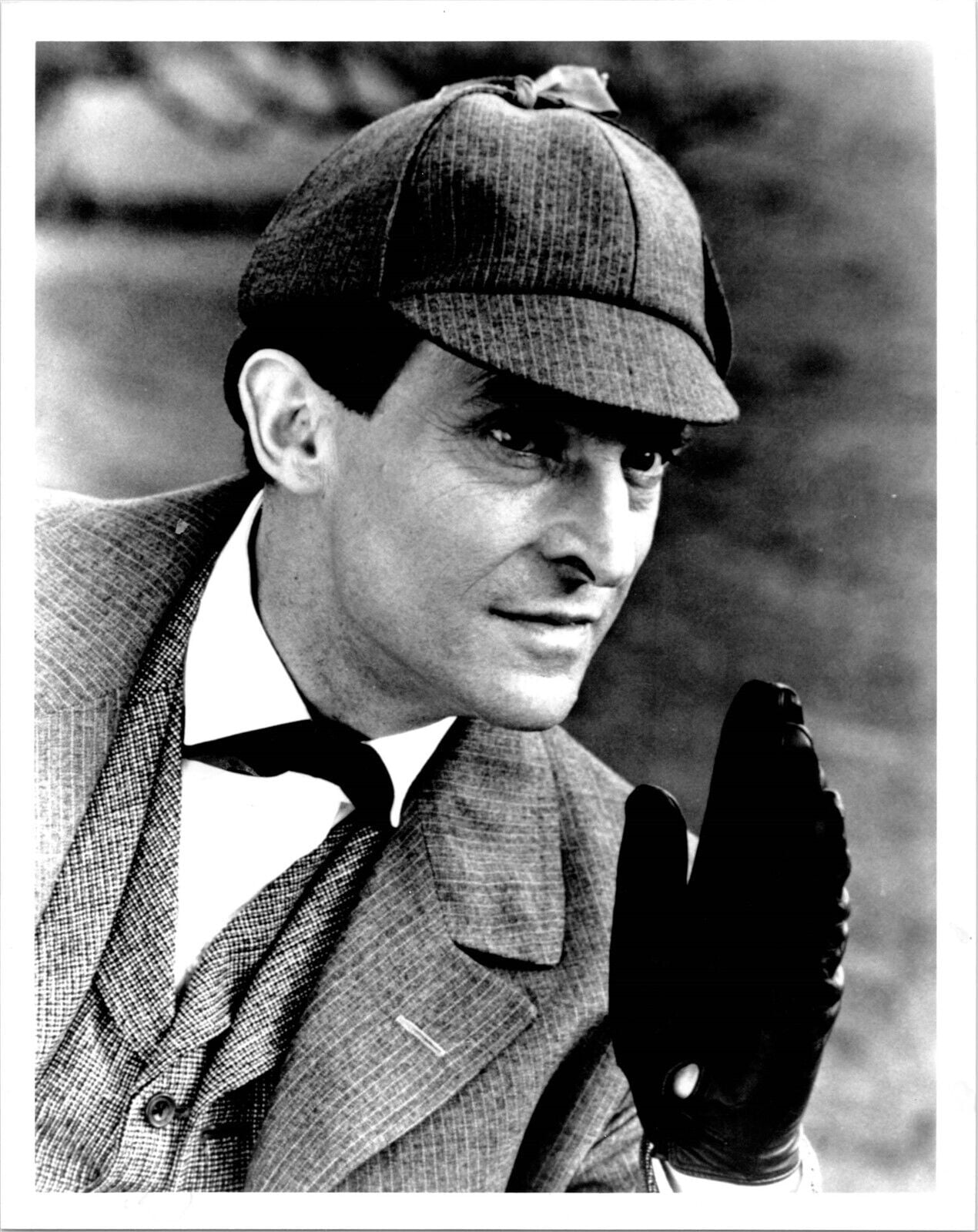 Adventures of Sherlock Holmes Jeremy Brett with gloved hand vintage ...