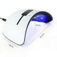36W UV LED Nail Polish Dryer, Pro Acrylic Gel Curing Lamp with Manicure ...