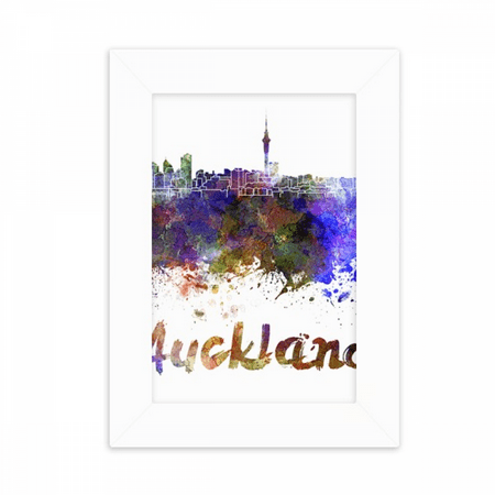 Auckland New Zealand City Watercolor Desktop Photo Frame Picture ...