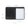 Samsill Professional Padfolio, 8.5"x11" Writing Pad Included, Black ...