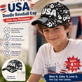 American Independence Day Graffiti Baseball Cap, DIY Colorable Hat with ...