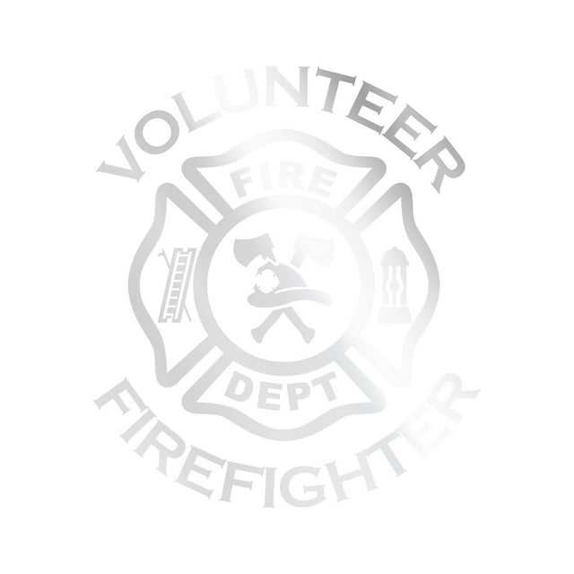 Volunteer Fightfighter Sticker Decal Die Cut - Self Adhesive Vinyl ...