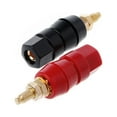 1 Pair 4mm Banana Plug Connector Amplifier Terminal Binding Post Speak ...