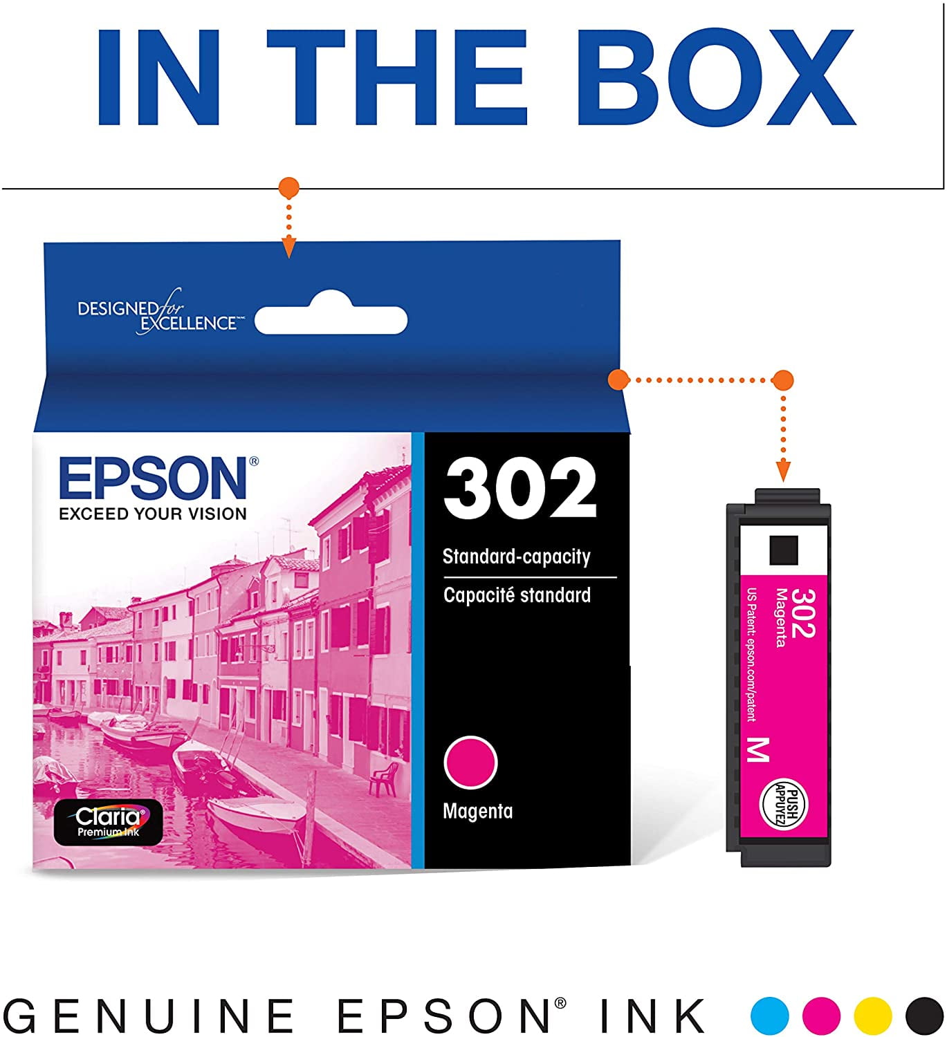 Epson T302320-S Claria Premium Standard-Capacity Ink Cartridge ...