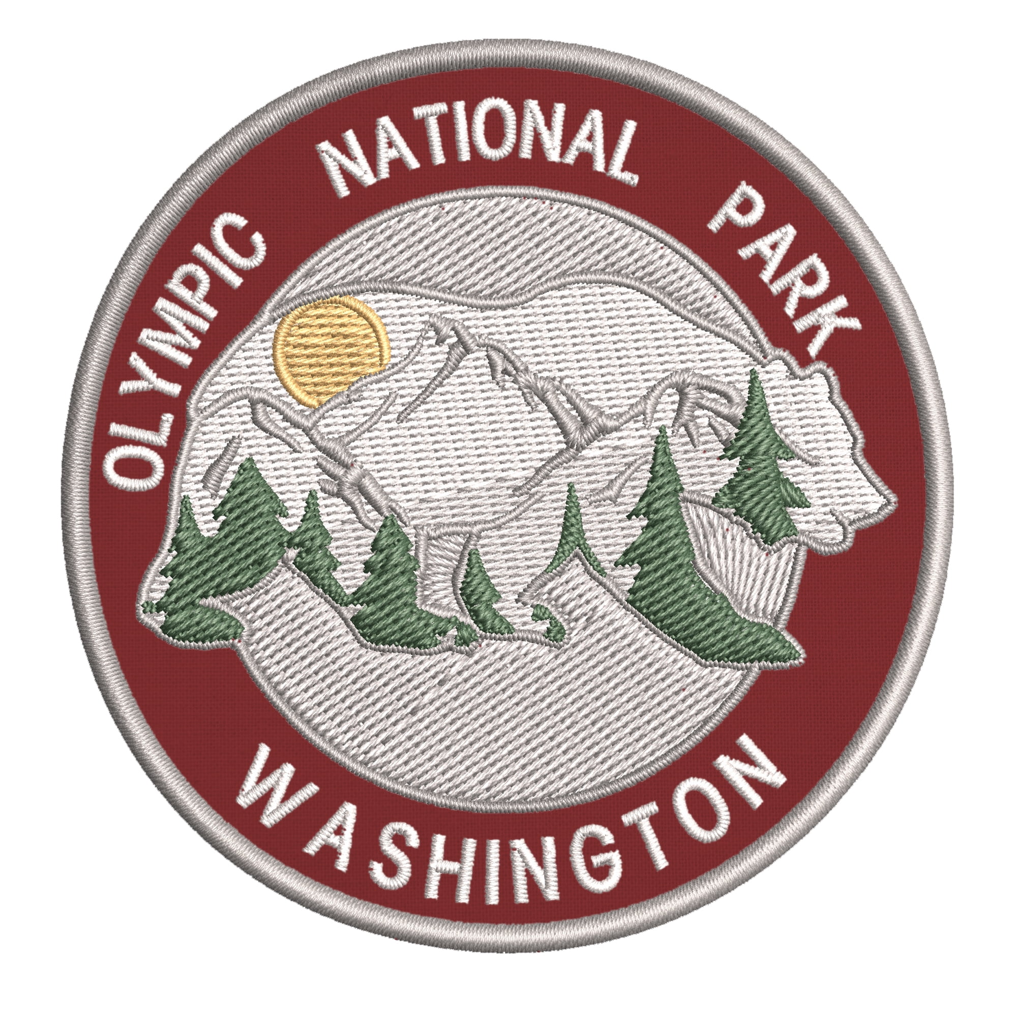 Wander Often! Olympic National Park, Washington 3.5 Inch Iron Or Sew On ...