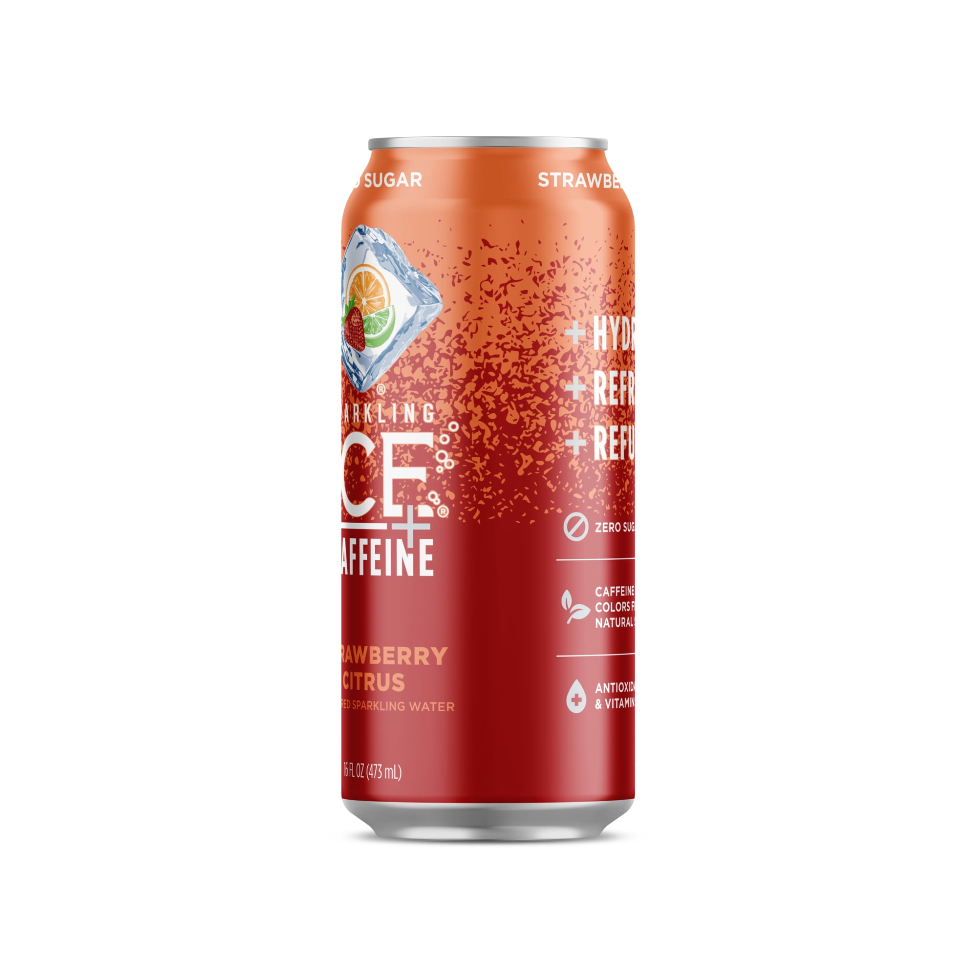 Buy Sparkling Ice® +Caffeine Naturally Flavored Sparkling Water, Strawberry Citrus 16 Fl Oz ...
