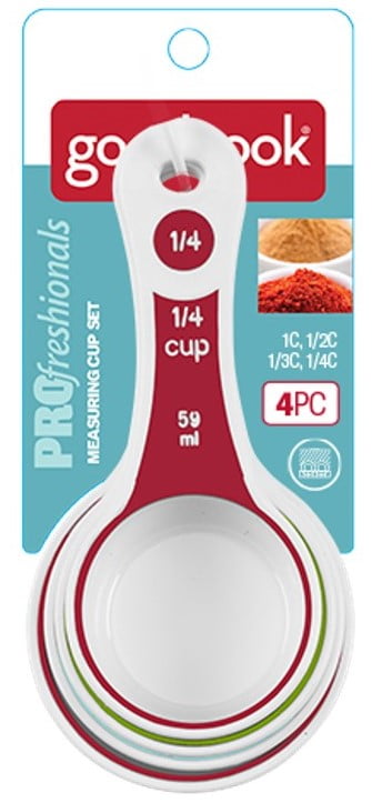 GoodCook PROfreshionals 4-Piece Measuring Cups Set, Multicolor ...