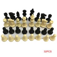 Chess Geeks 32 Classic Staunton Chess Pieces Only - 1x Single Weighted ...