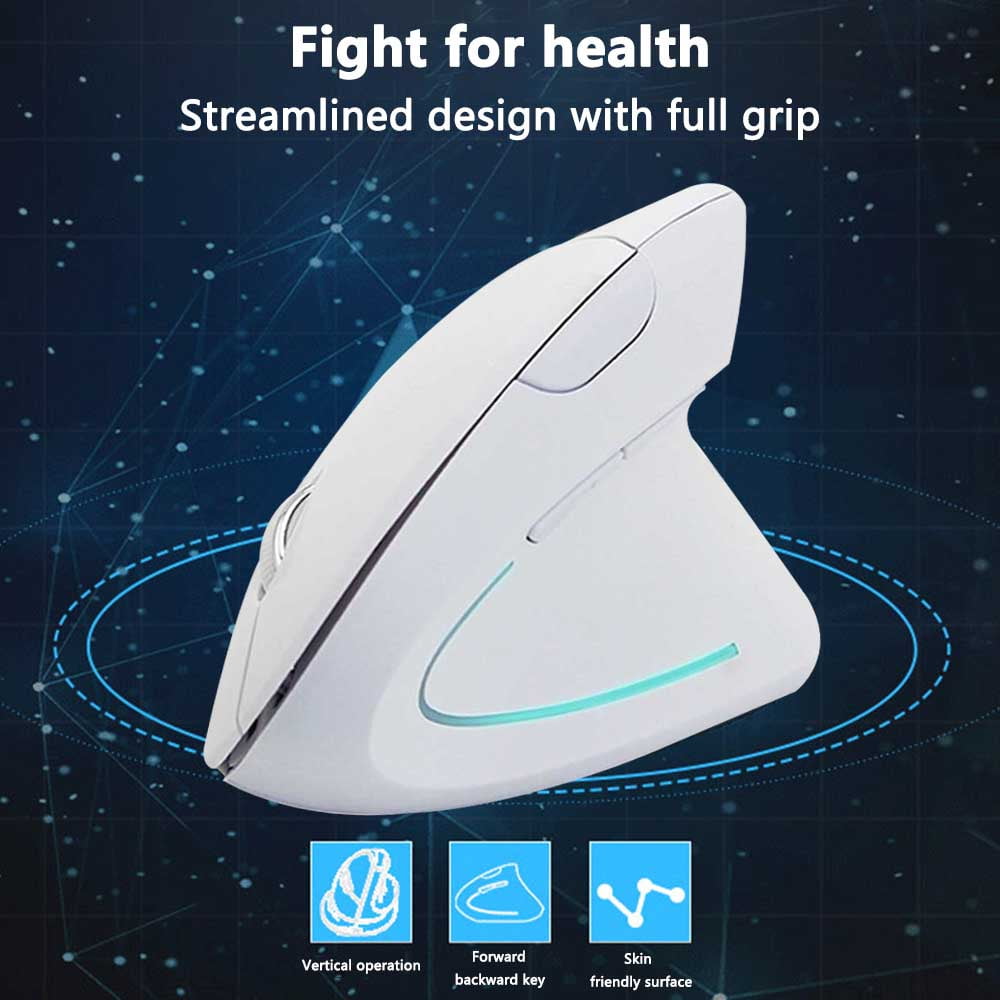 Buy Optical Ergo Mouse for Laptop,2.4G Wireless Vertical Ergonomic ...