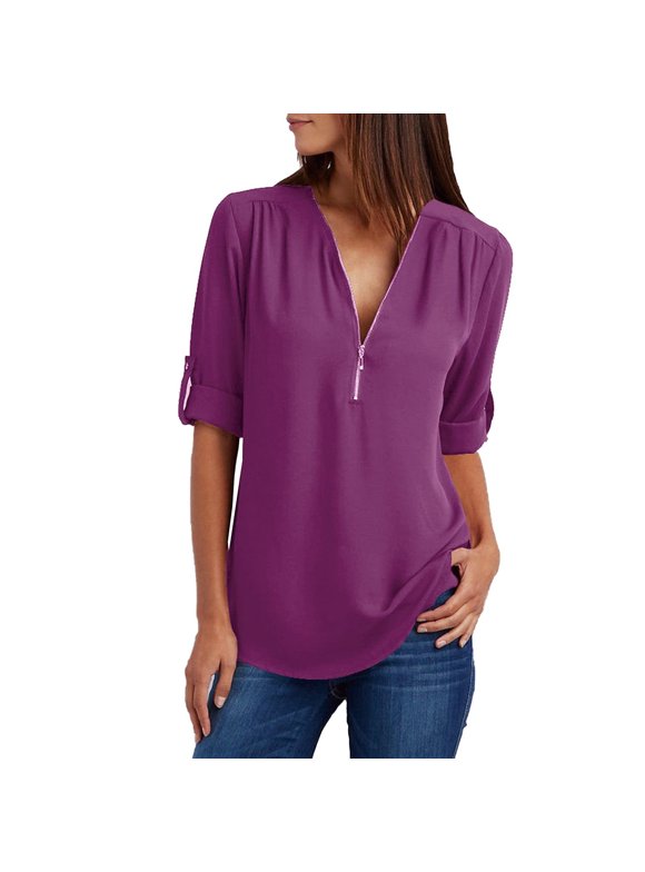 Plus Size Purple Tunics