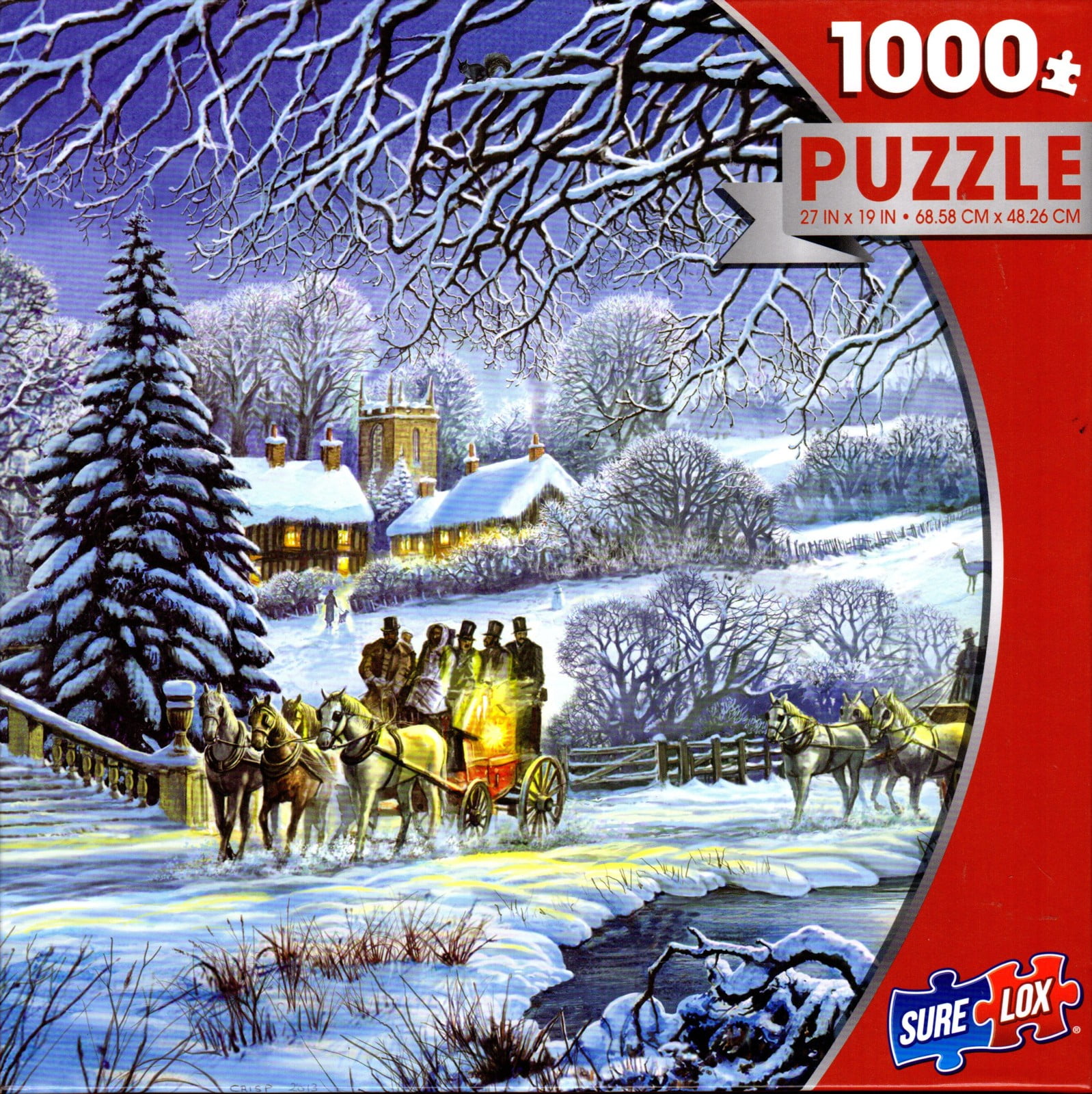 Winter Coaches 1000 Piece Puzzle - Walmart.com