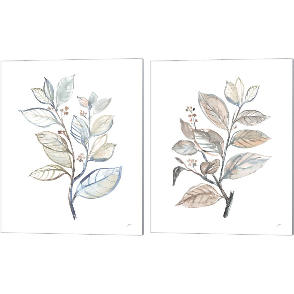 Great Art Now Cottage Leaves by Karyn Panganiban 2 Piece Canvas Art Set ...