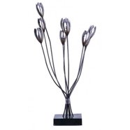 27" x 8" Gold Metal Thinking People Sculpture with Balancing Ladder, by ...