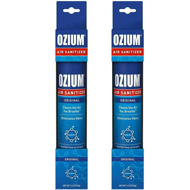 Ozium Air Sanitizer 3.5 oz. Ozium Spray, Original (2-PACK) - Walmart.com