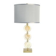 Creative Co-Op 26.5" Brushed Gold and Glass Table Lamp - Walmart.com