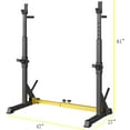 Pirecart Adjustable Squat Rack, Weightlifting & Fitness Workout Barbell ...