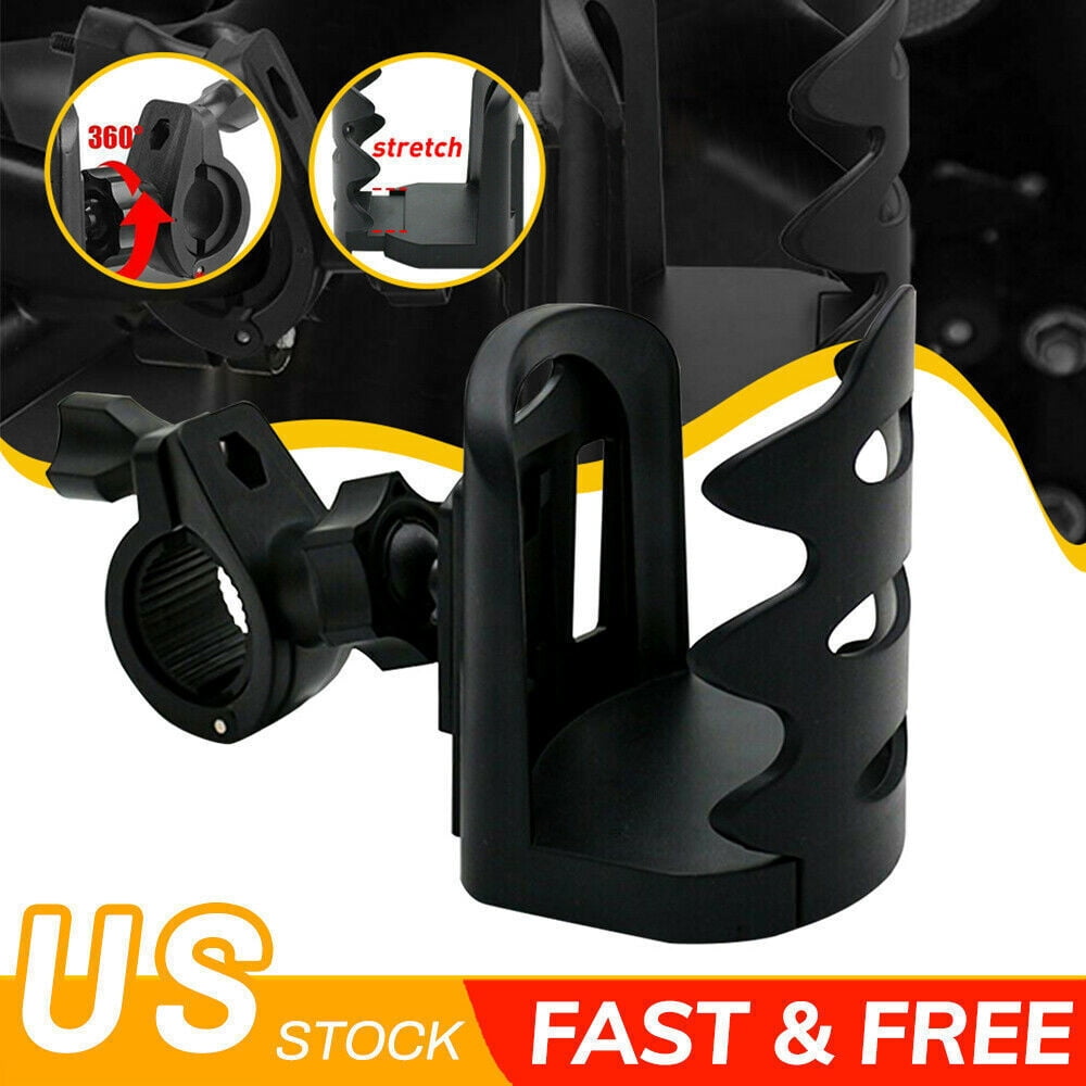 Motorcycle Adjustable Handlebar Cup Holder Mount Drink Water Bottle for ...