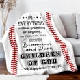 ADHART Baseball Gifts Blanket - Birthday, Christian Gift for Men ...