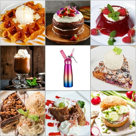 Cream Whipper Kitchen Whipped Stainless Steel Coffee Cooking Foamer DIY ...