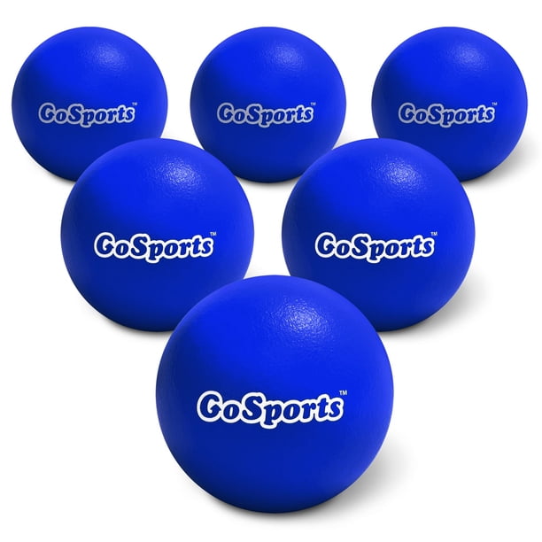 GoSports 6 Inch Soft Skin Foam Playground Dodgeballs - 6 Pack Set for ...