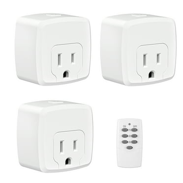 Link2Home Wireless Remote Control Outlet, Compact Plug, 100ft Range ...