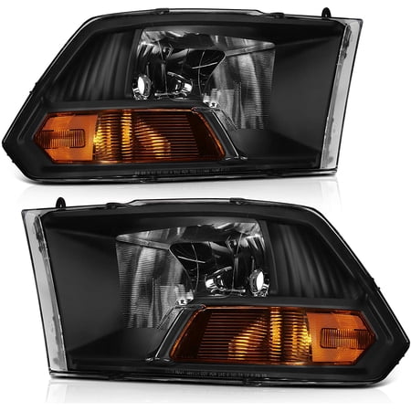 Headlights Headlamps Pair Fit for Dodge Ram 1500 2500 3500 2009-2010 ...