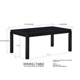 Kings Brand Furniture - Austin 71" Rectangular Wood Dining Room Table ...