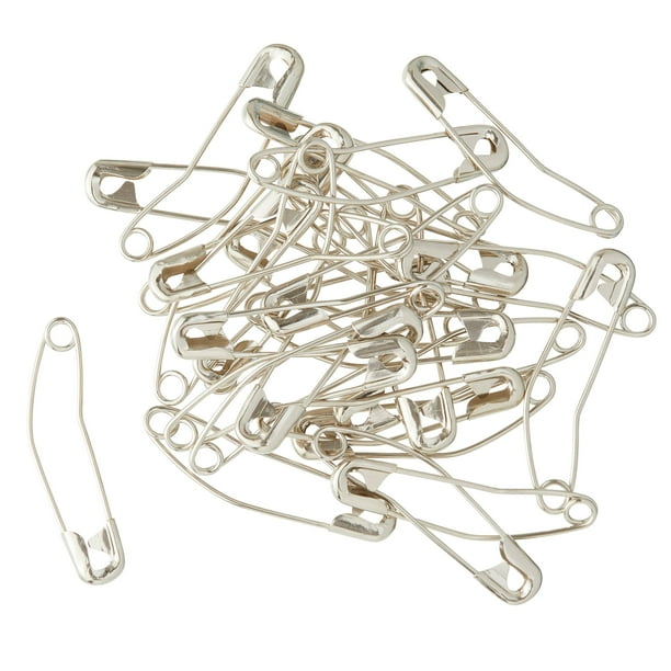 12 Packs: 40 ct. (480 total) 1.5" Curved Safety Pins by Loops & Threads ...