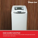 Magic Chef 0.9 Cu. Ft. Compact Washer in White - Walmart.com