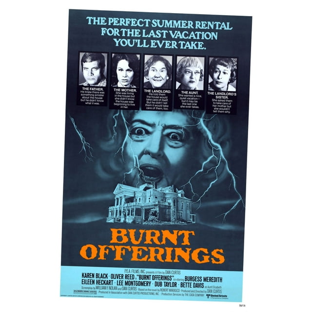 Burnt Offerings Movie Poster 12x16 Print on Metal Sign 12in x 16in ...