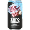 Dr Pepper Original Creamy Coconut Zero Sugar Soda, 12 fl oz, 12 Pack ...