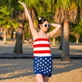 Adult Oversized Beach Towel Rectangular Microfiber American Flag ...