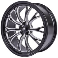 17" Black With Silver Inserts 94R Wheel by RBP (Rolling Big Power) 94R ...