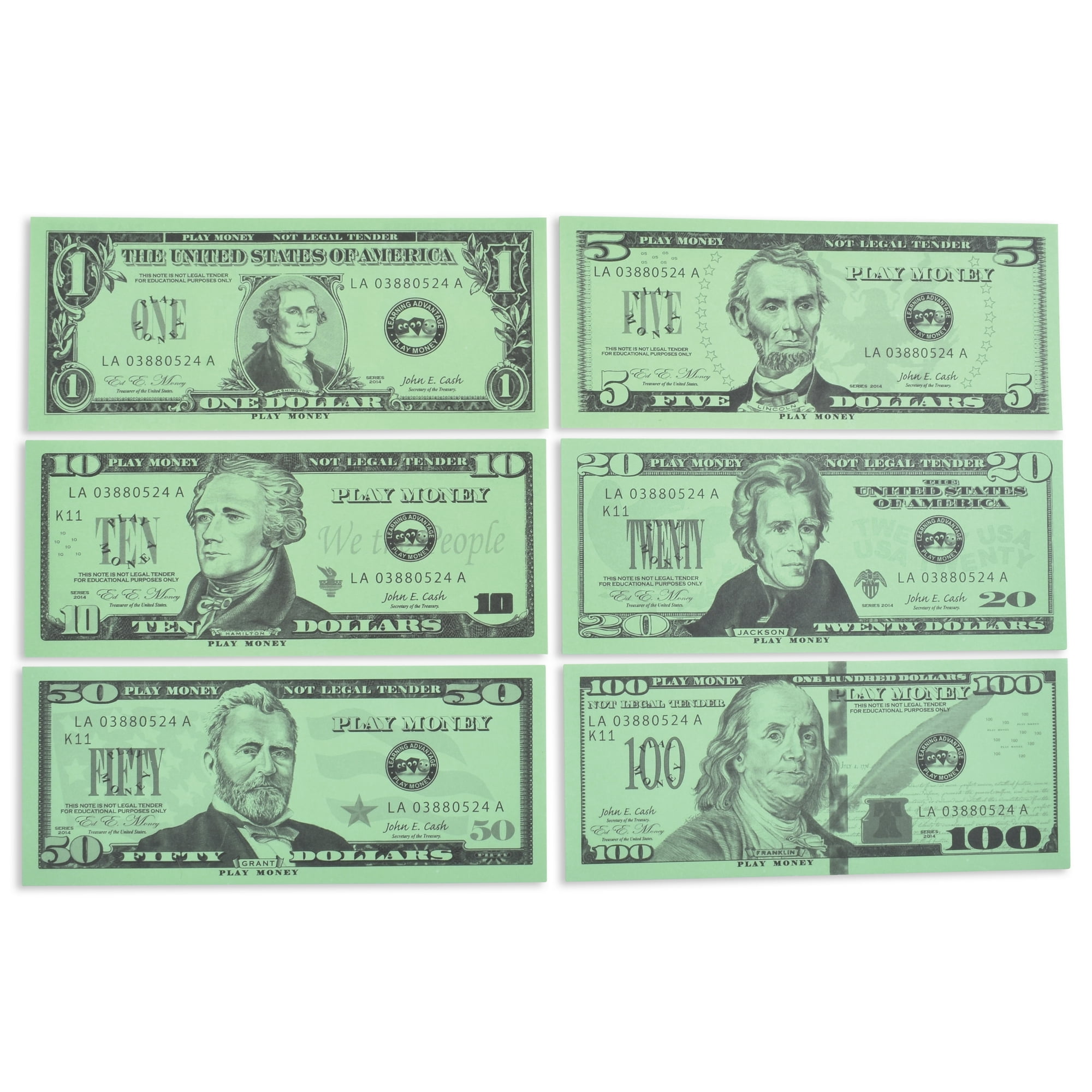 Printable Play Money 100 Dollar Bill