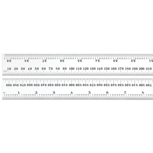 C636-1000 1000mm - Regla de acero templado por resorte de 39-1 / 4 "con ...