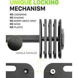 Eisenlink 80lbs Adjustable Dumbbells Pair, Quick-Lock, 5lb Increments ...