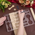 1pc Acrylic Template Rectangle Clear 240x305x6.5mm Inner Diameter: 63 ...